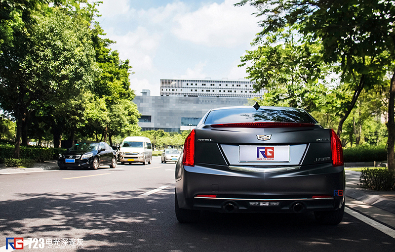 凯迪拉克ATSL车身改色贴膜电光深邃灰_易车
