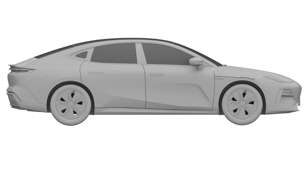 定名银河E8 吉利全新纯电中型轿跑车专利图曝光_易车