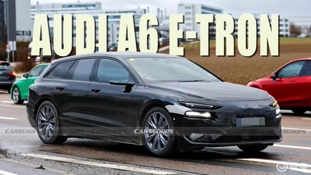 奥迪 A6 e-tron Avant 谍照曝光_易车