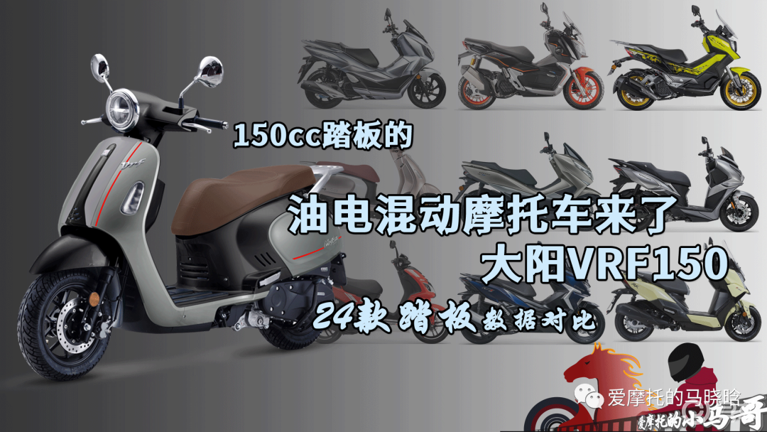 油电混动摩托车来了！24款踏板车对比，深度解析大阳VRF_易车