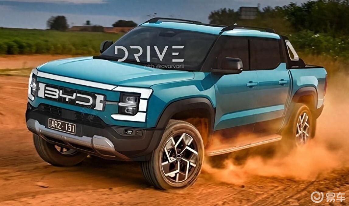 充满力量感，比亚迪皮卡效果图曝光_易车