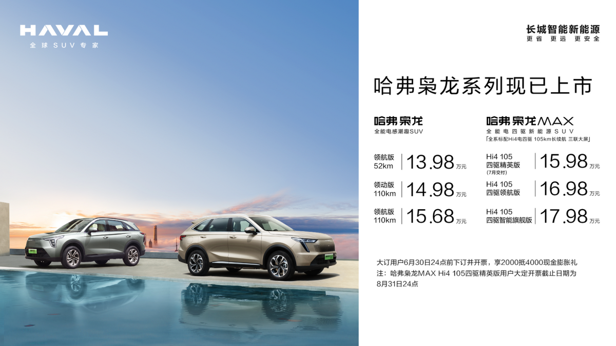 哈弗枭龙MAX 15.98万起，彻底实现四驱自由_易车
