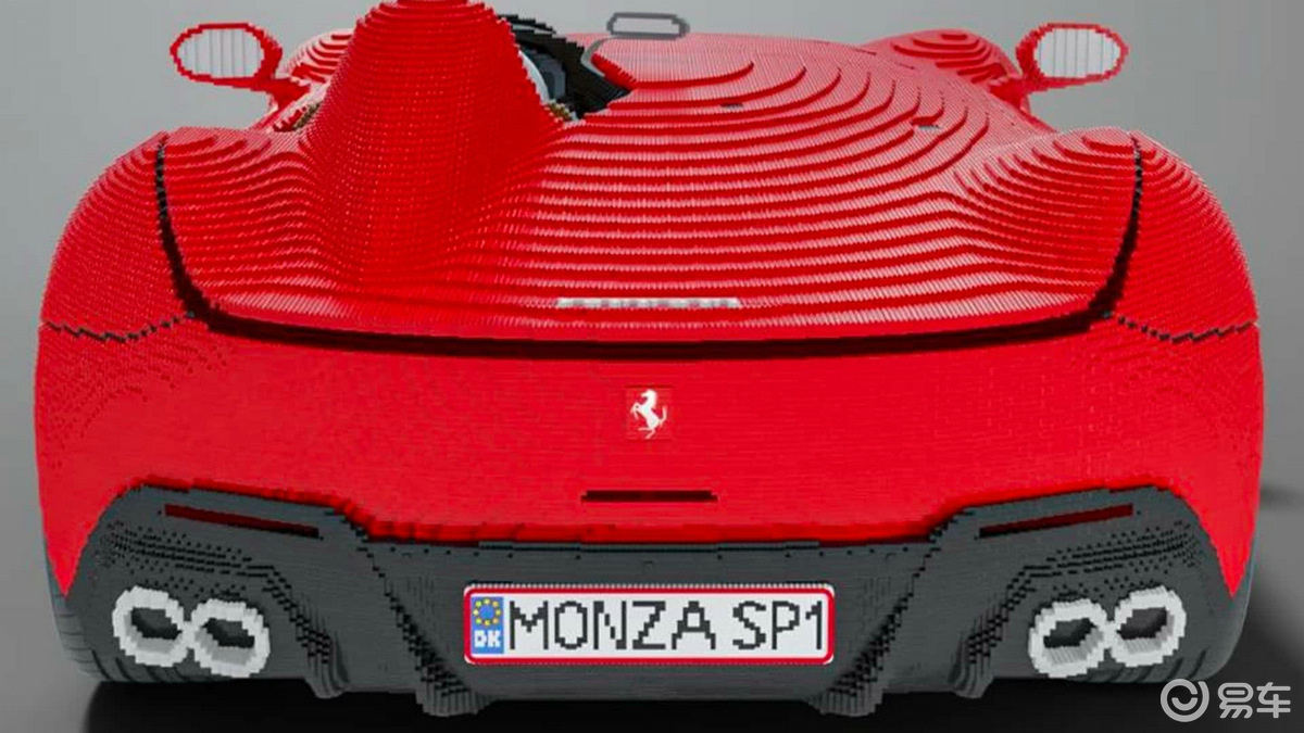 全尺寸乐高法拉利，Monza SP1亮相丹麦乐高乐园_易车