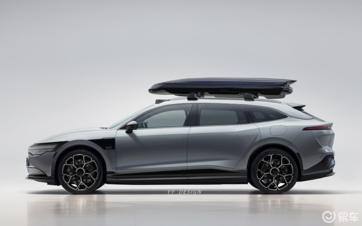 ZEEKR 007侧面车顶线条更加柔和_易车