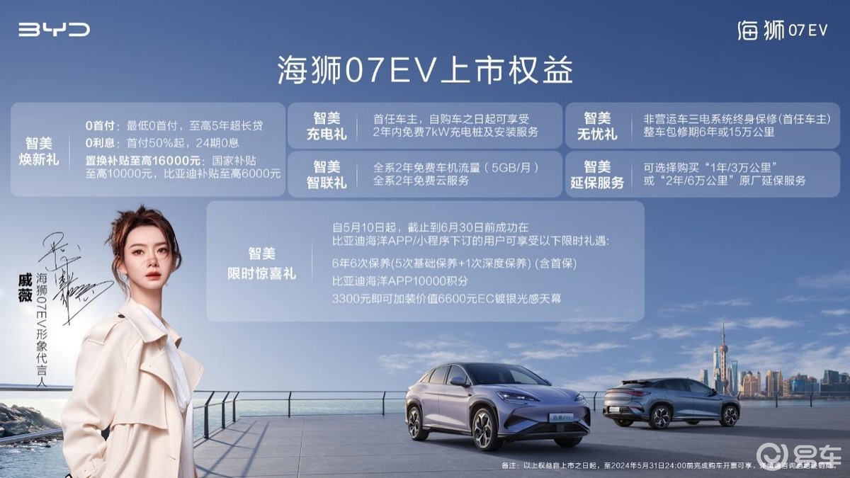 比亚迪高阶全能SUV上市 海狮07EV售18.98万起_易车