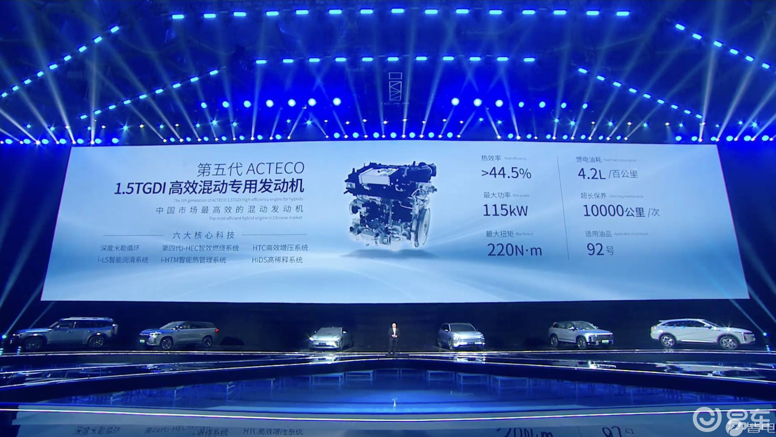 风云T9搭载了第五代 ACTECO 1.5TGDI 高效混动专用_易车