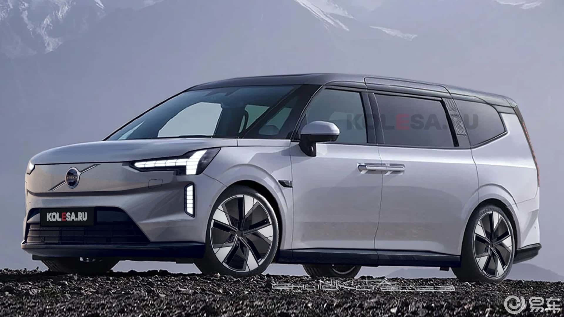 极氪009姊妹版 沃尔沃EM90非官方渲染图曝光_易车