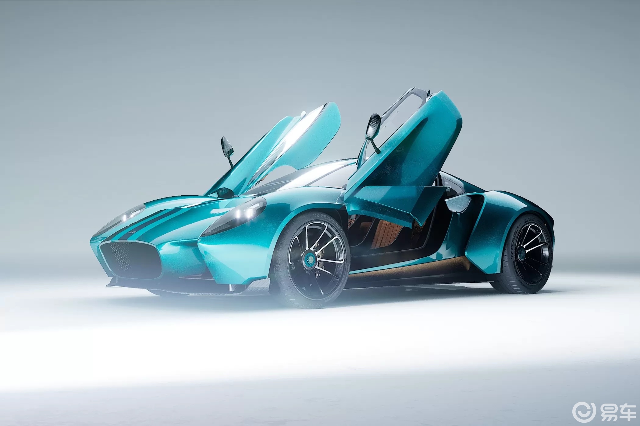 设计师基于法拉利360打造的一款外观精美的模拟超级跑车_易车