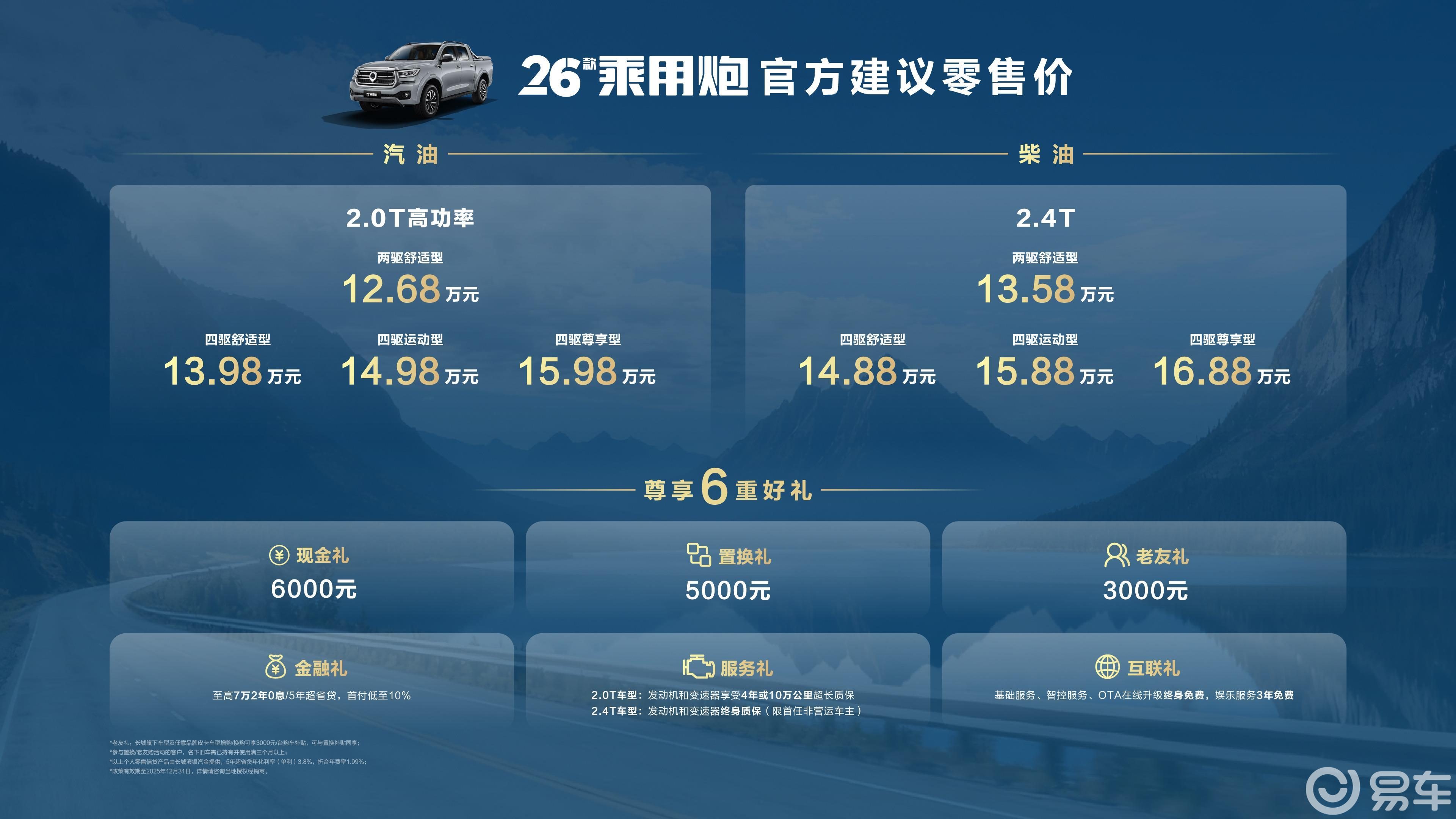 盘点广州车展：2026款长城炮三炮齐发，9.98万起入手_易车