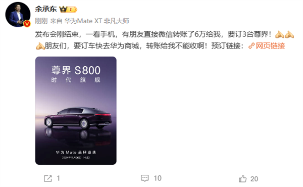 尊界S800那封闭式的车头设计配上三颗竖排远近光灯组_易车