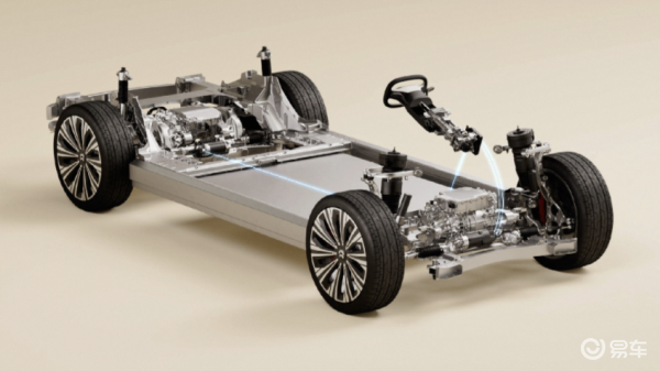 蔚来ET9就是通过非集成式主动悬架独立控制四个轮胎避震的高低_易车