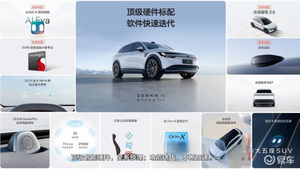 ZEEKR 7X搭载75kW电池包车型最大充电倍率5.5C_易车