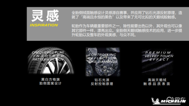 米其林推出全胎侧绒面轮胎_易车