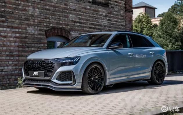 实拍奥迪rsq8,熏黑前脸中网,搭载4.0tv8引擎,动力升级!_易车