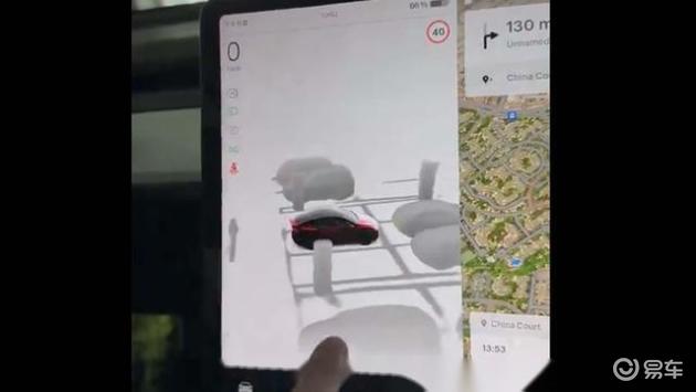 特斯拉在三年之后终于更新360全景，之前连超声波雷达都没有！_易车