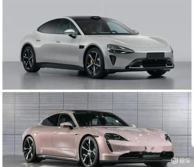 小米SU7尤其是在外观设计上与保时捷Taycan相似度过高_易车