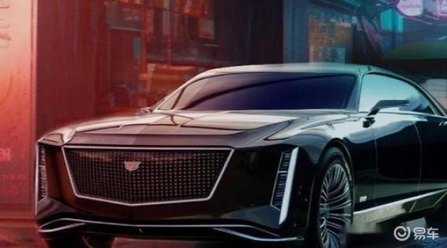 配4.4T+V8+10AT！新凯迪拉克CT9亮相，现代元素和复古风格融合！_易车