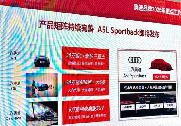 上汽大众2025新车:奥迪a5l年初发布,朗逸等更新 易车