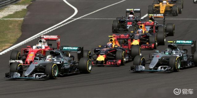 详解梅赛德斯F1赛车V6混动车型时代——2016年F1 W07混动车型_易车