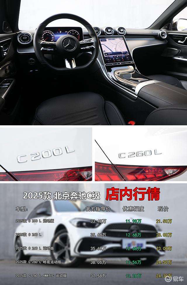 C260L落地24万多，揭秘养车成本，奔驰C级性价比如何_易车
