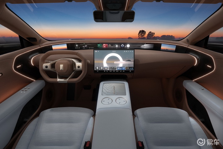 阿维塔07内饰官图发布，环抱式座舱科技感足，内置鸿蒙OS_易车