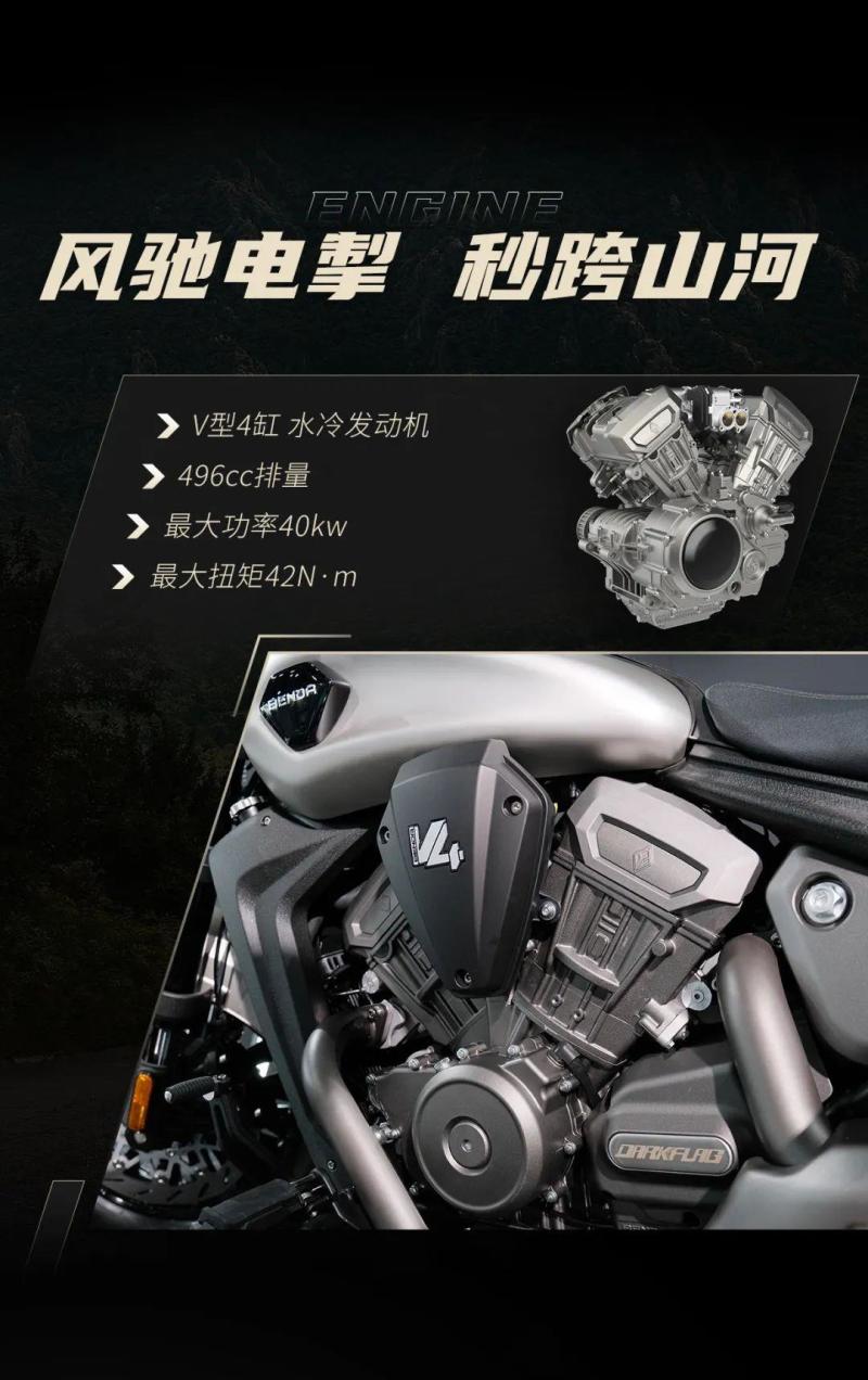 奔达V4引擎500cc巡航黑旗曝光 摩博会或将亮相_易车
