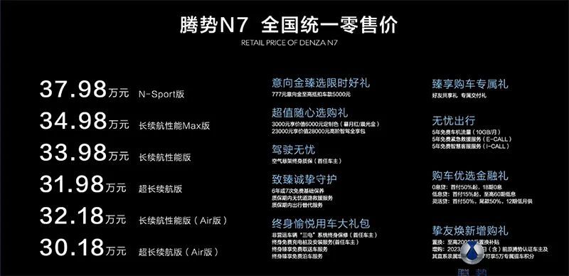 腾势N7上市 豪华及科技配置丰富 不卷价格战_易车