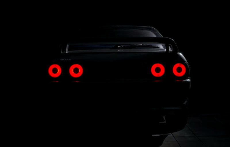 日产Skyline GT-R R32 EV预告图首曝 采用纯电动力系统_汽车产经网