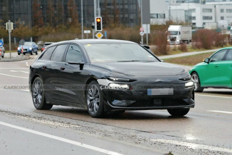 奥迪A6 Avant e-tron谍照曝光 配备分体式大灯/电子外后视镜_易车
