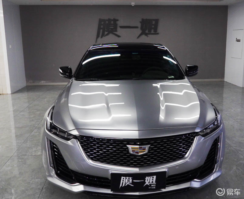 金属质感！凯迪拉克CT5装贴2022爆火改色膜—GT银_易车