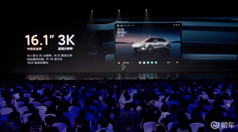 小米SU7智能座舱公布 搭16.1英寸中控屏/可进行五屏联动_易车