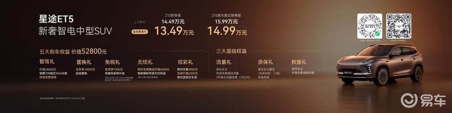 5与伦比 新奢智电中型SUV丨星途ET5全球正式上市_易车