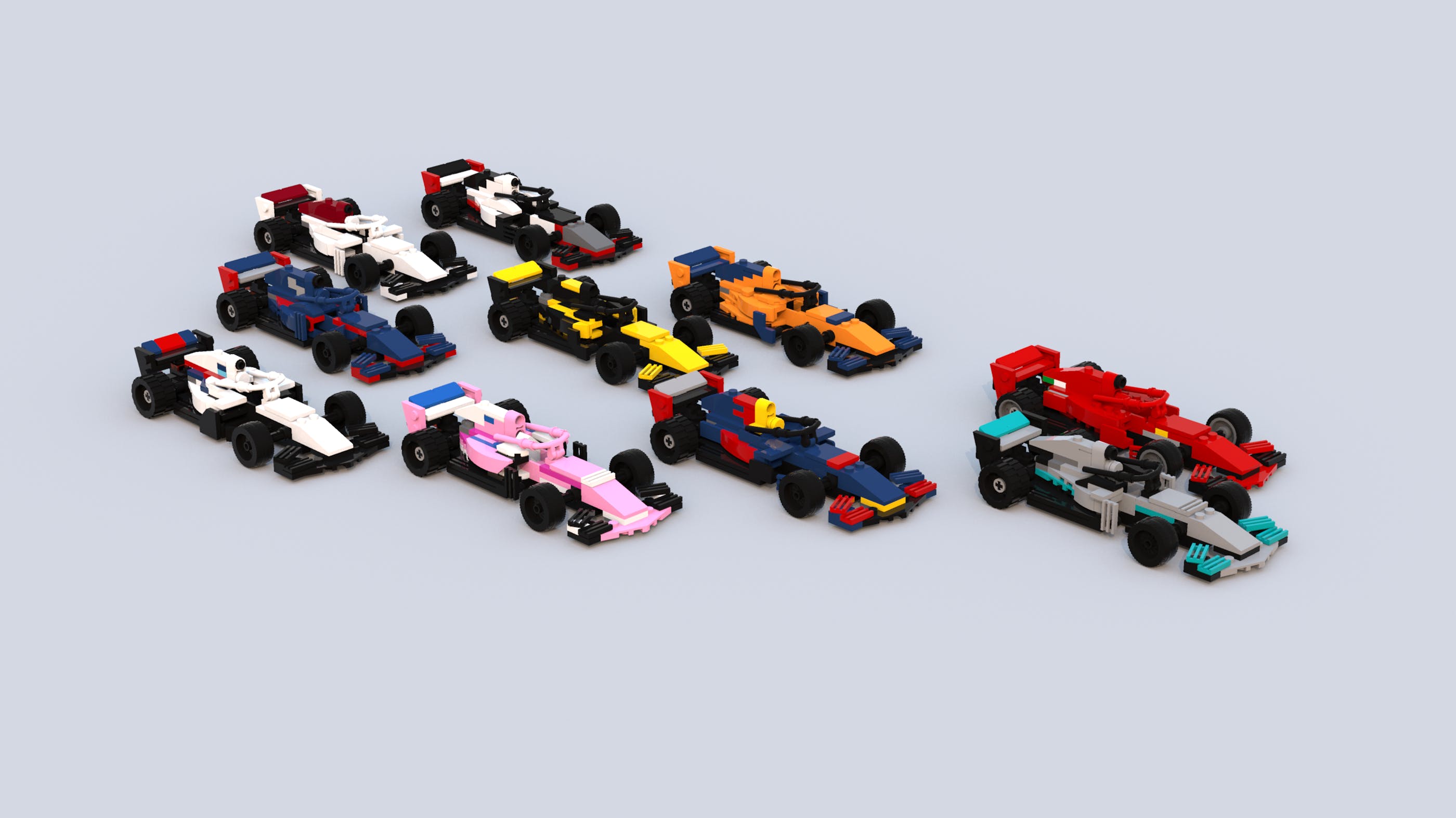 用乐高列数 F1 2018 新赛季各大车队新车！_易车