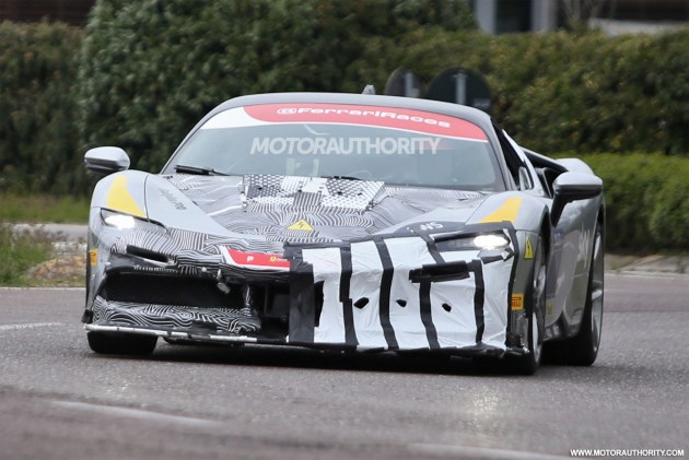 法拉利SF90特别版路试谍照曝光 空气动力学优化_汽车产经网