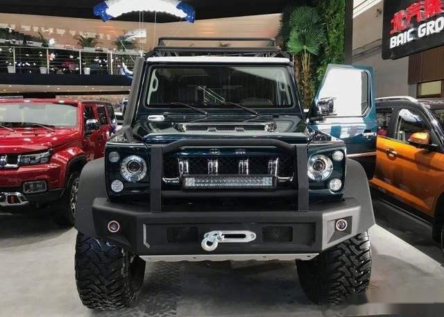 奔驰G63的亲兄弟？北汽全新BJ80 6×6曝光，6轮混动怪兽！_易车